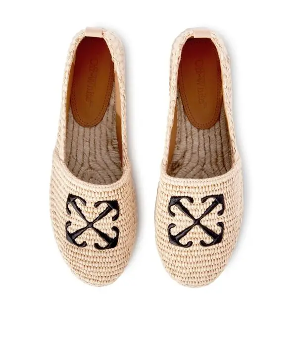 Off-White Arrow Slip-on Espadrilles - Nude