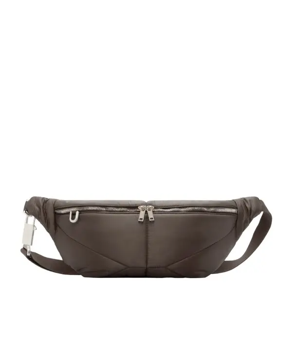 Moncler Quilted Belt Bag - Dark Gray