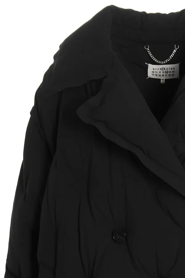 MAISON MARGIELA Padded Oversized Coat - Black