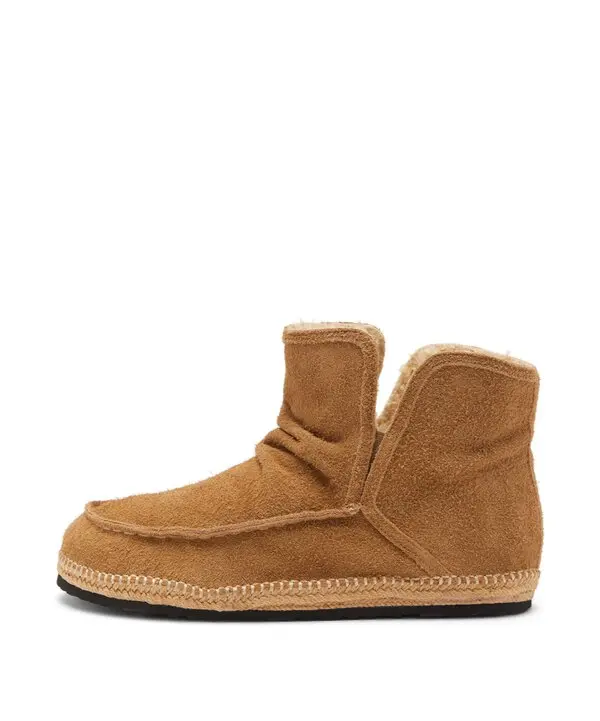 DIESEL® D-lukas Suede Ankle Boots With Faux Fur Lining - Light Brown