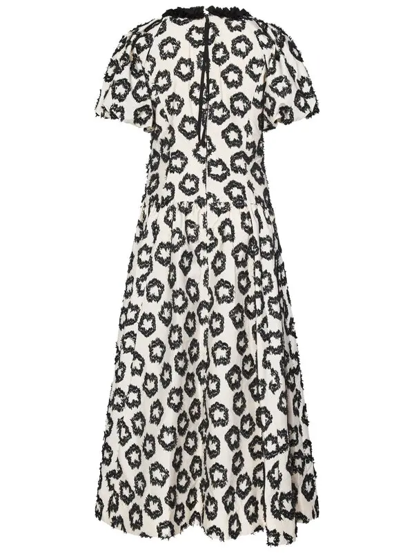 Ulla Johnson Embroidered Jacquard Midi Dress