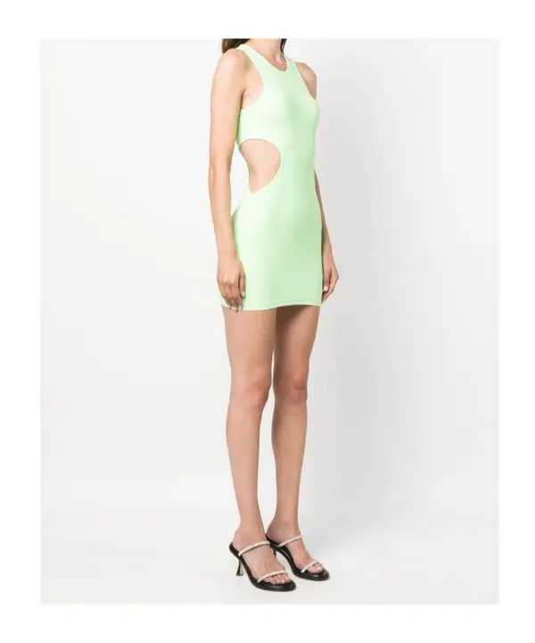 REINA OLGA Cut-out Sleeveless Mini Dress - White