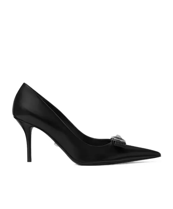 Versace Ribbon Pumps - Black/silver
