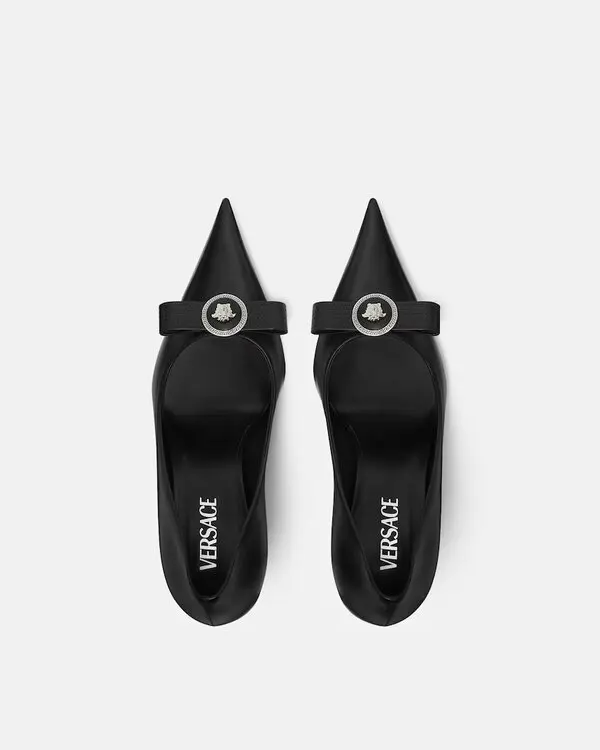 Versace Ribbon Pumps - Black/silver