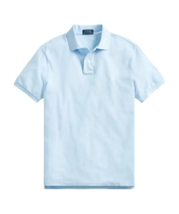 Polo Ralph Lauren Logo Embroidered Short-sleeved Polo Shirt - Blue