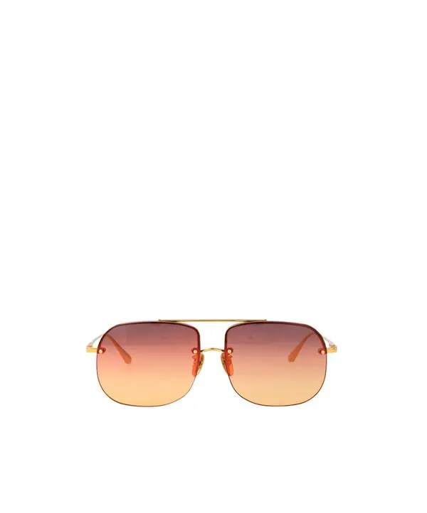 Linda Farrow Aviator Sunglasses - Pink