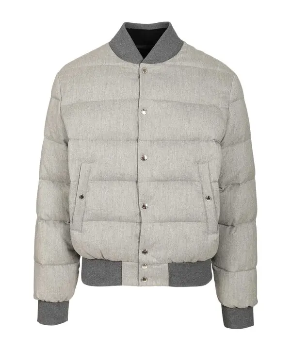 Dolce & Gabbana Quilted Cotton Padded Bomber Jacket