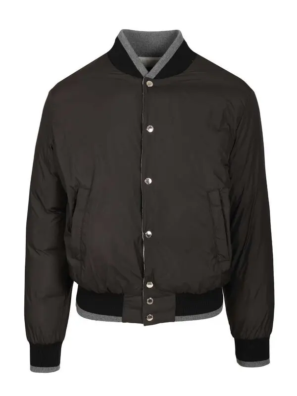 Dolce & Gabbana Quilted Cotton Padded Bomber Jacket