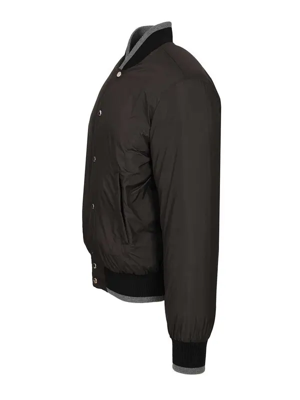 Dolce & Gabbana Quilted Cotton Padded Bomber Jacket
