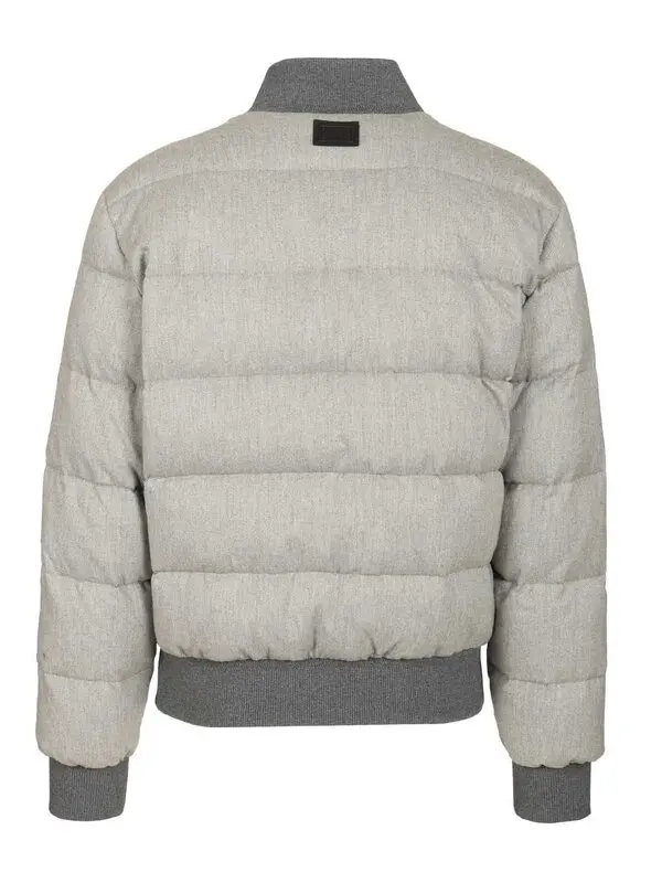 Dolce & Gabbana Quilted Cotton Padded Bomber Jacket