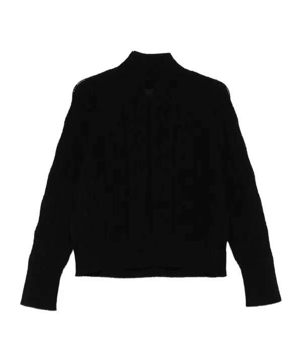 ERMANNO FIRENZE Rhinestone Embellished Knit Sweater