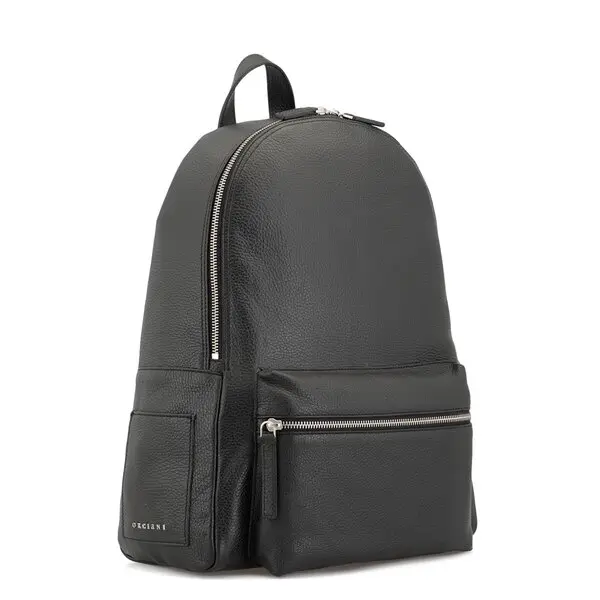 Orciani Backpack In Leather - Black