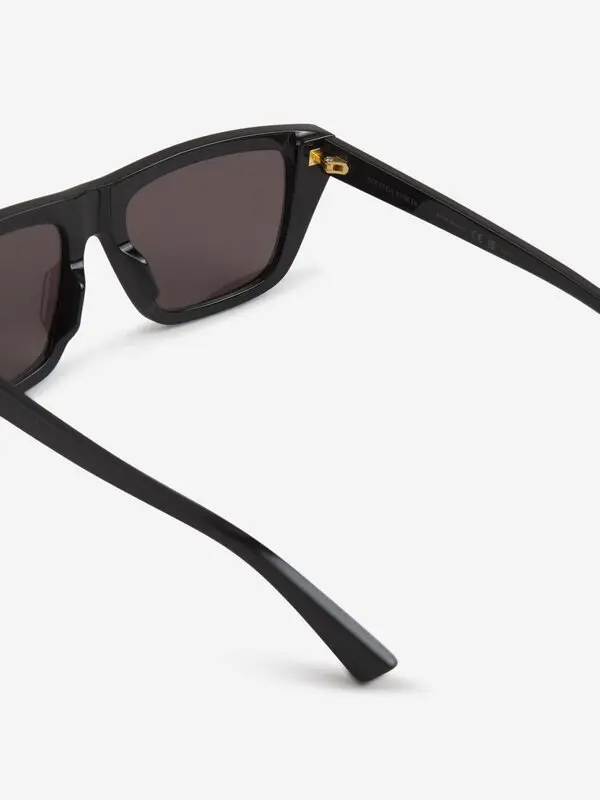 Bottega Veneta Rectangle Sunglasses - Black
