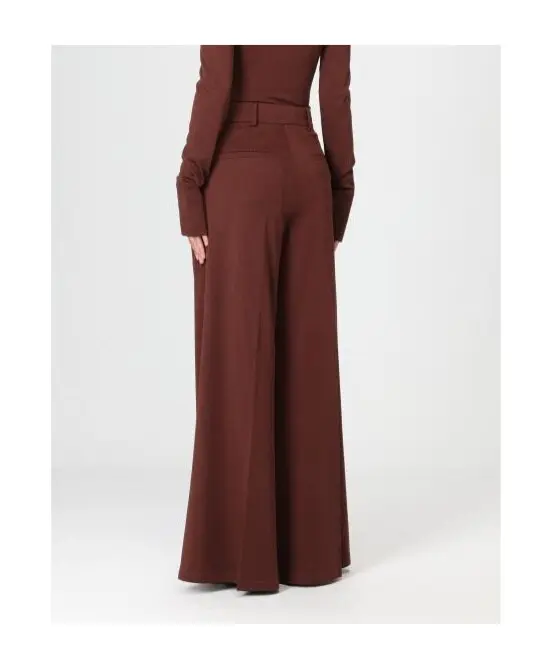Max Mara Pleated Wide-leg Trousers - Red