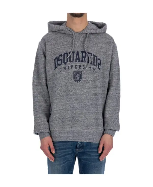 Dsquared2 University Logo Printed Drawstring Hoodie