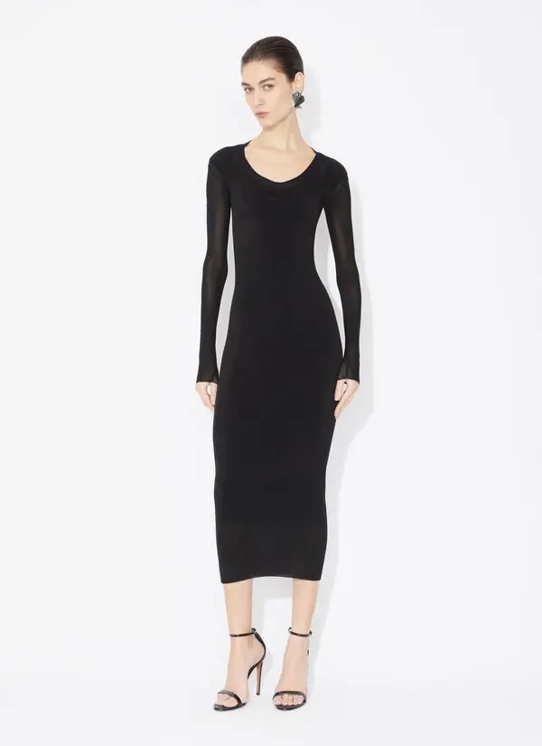 Alaïa Long-sleeved Multi-layered Dress