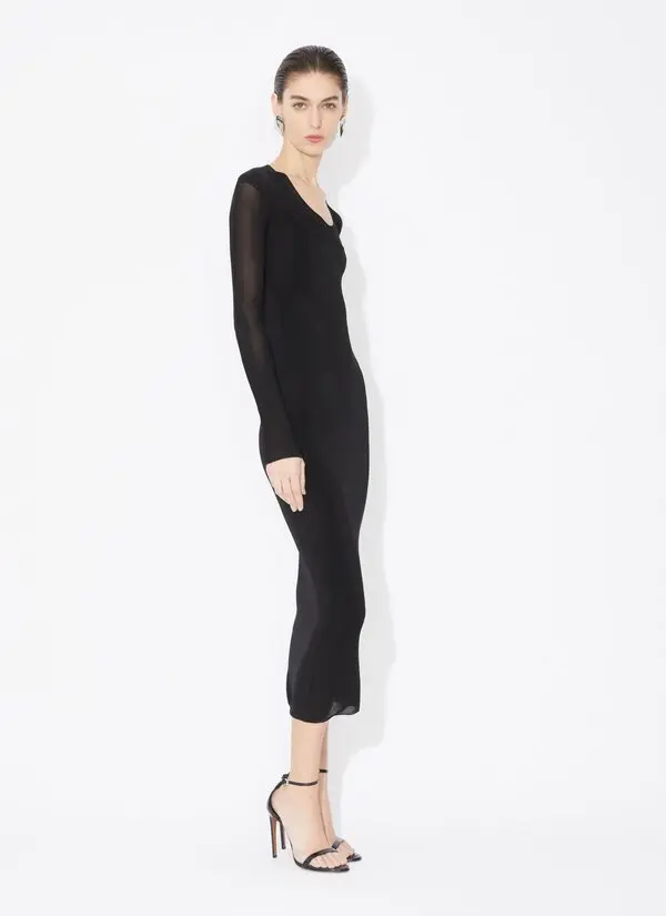 Alaïa Long-sleeved Multi-layered Dress