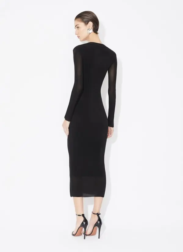 Alaïa Long-sleeved Multi-layered Dress