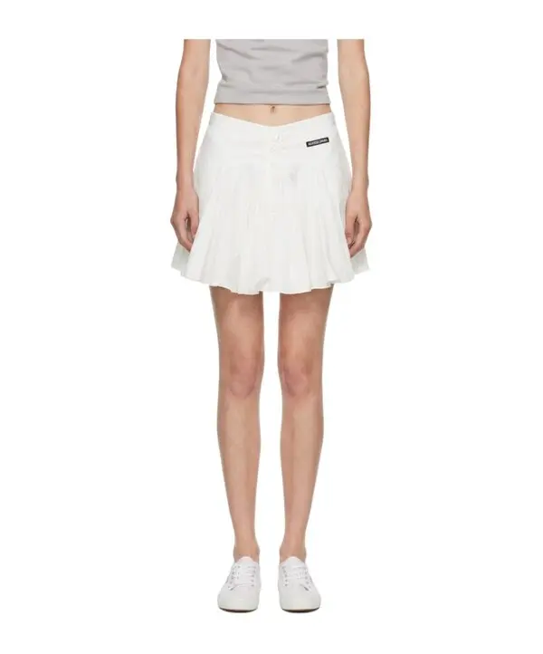 MARISSA CHIARA Button Detailed Ruched Skirt
