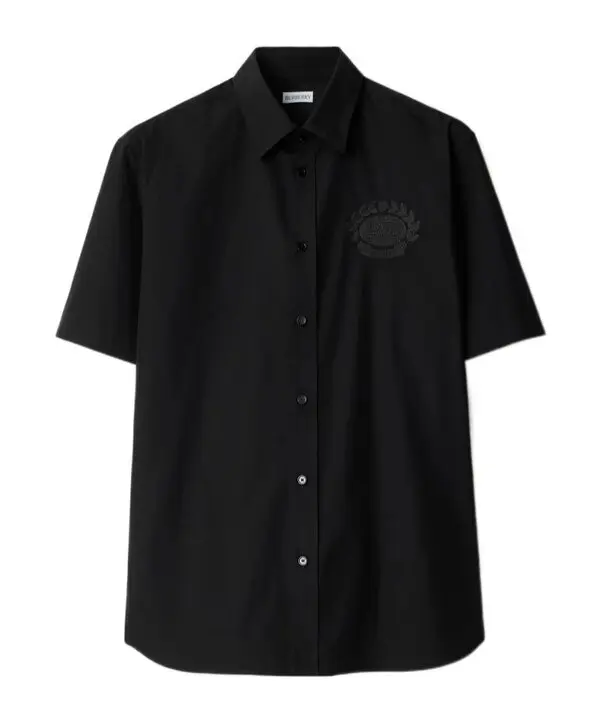 Burberry Ekd Cotton Shirt - Black