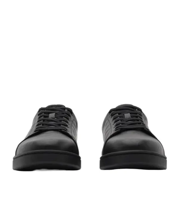 Burberry Embossed Check Set Sneakers - Black