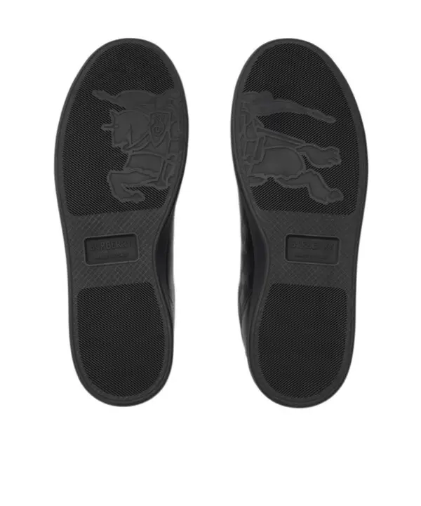 Burberry Embossed Check Set Sneakers - Black