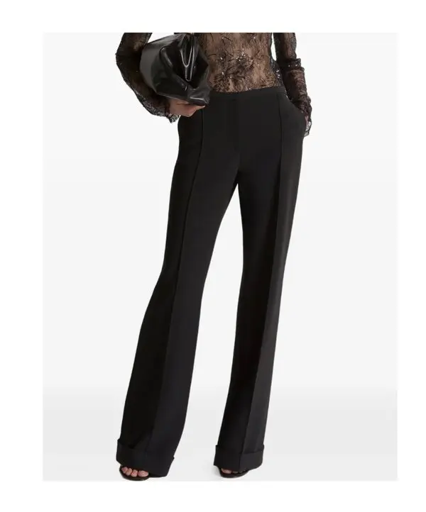 Alberta Ferretti Cady Tailored Trousers - Black