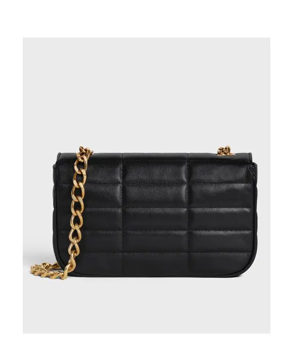 Celine Quilted Goatskin Chain Shoulder Bag