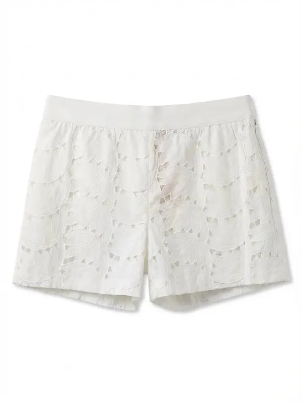 Max Mara Embroidered Wide-leg Shorts