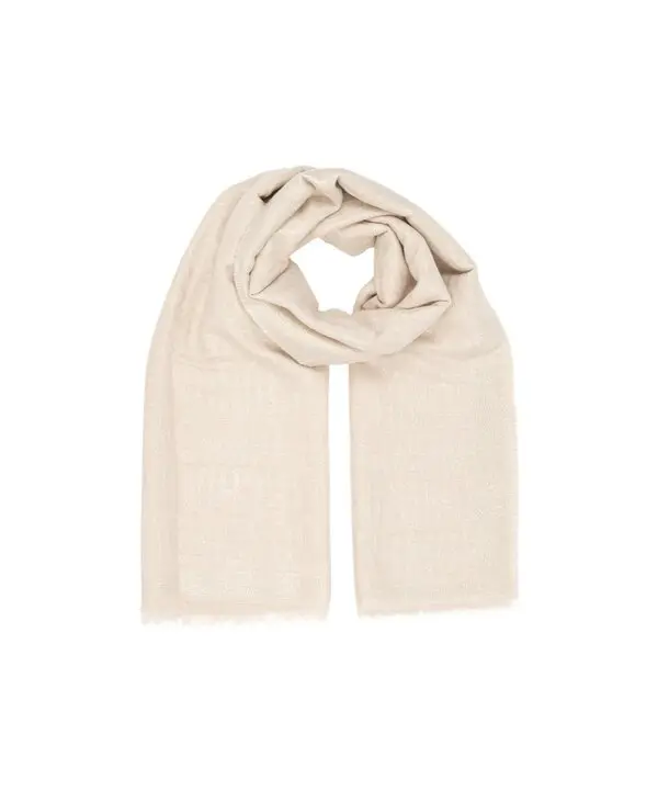 Moschino Logo Edge-edged Scarf - Nude
