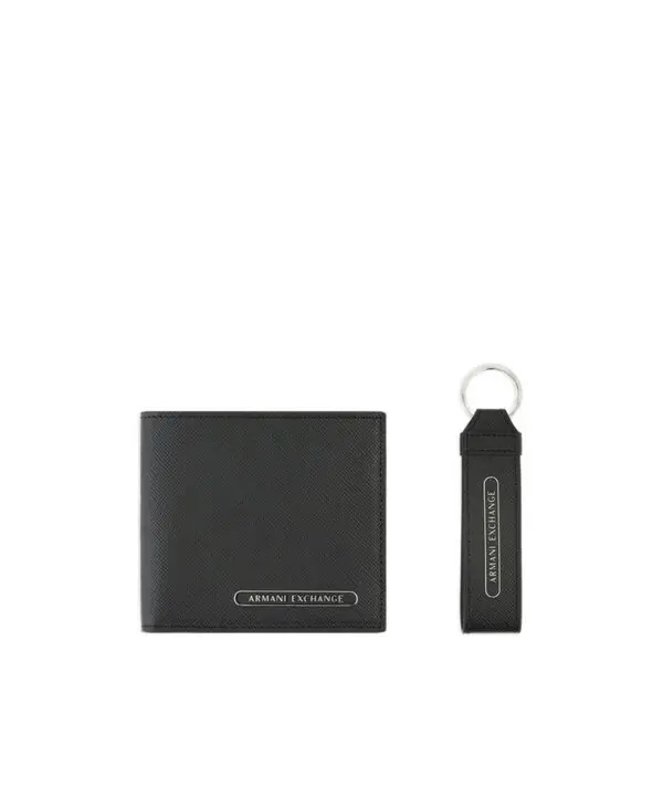 Armani Exchange Logo-plaque Wallet - Black