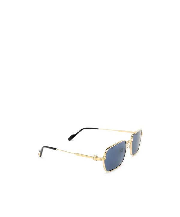 Cartier Rectangle Frame Sunglasses - Blue
