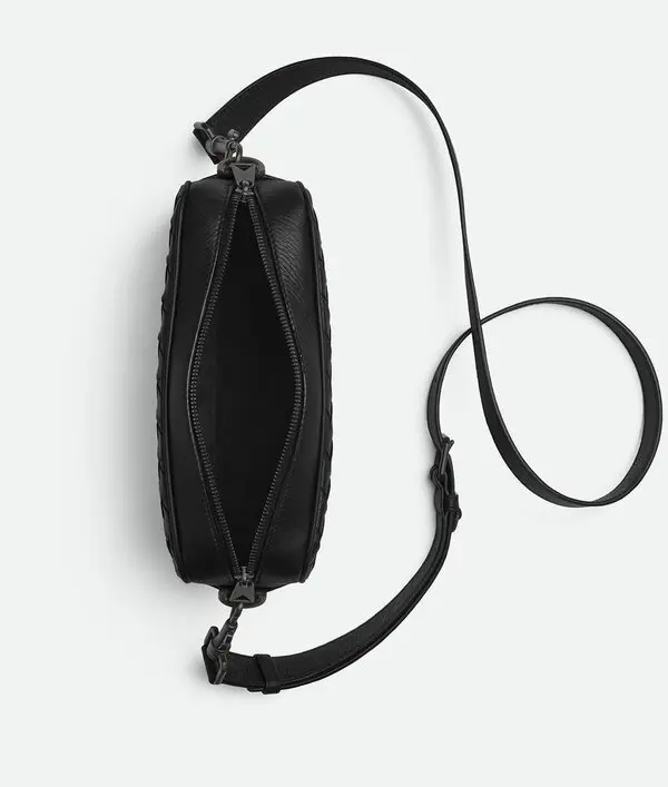 Bottega Veneta Small Intrecciato Camera Bag - Black