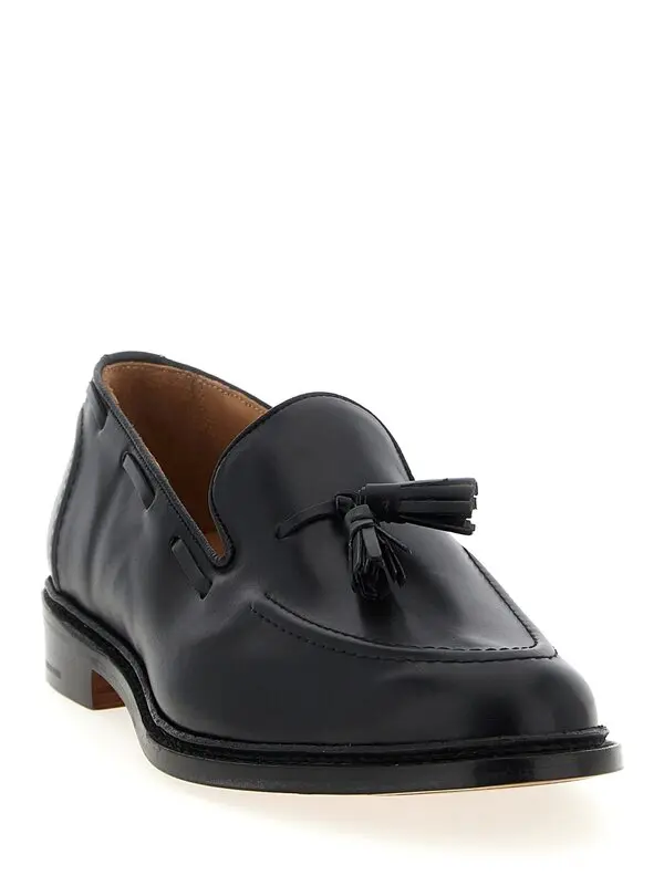 TRICKER'S Round Toe Loafers - Black