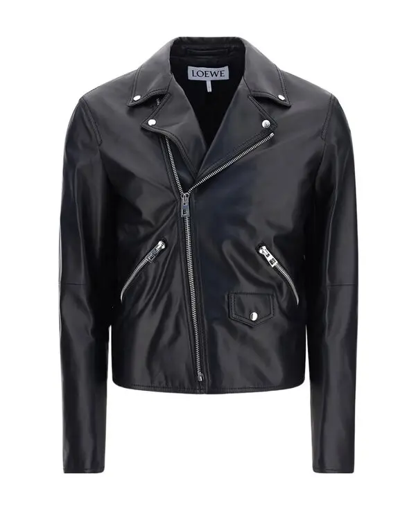 Loewe Zipped Biker Jacket - Black