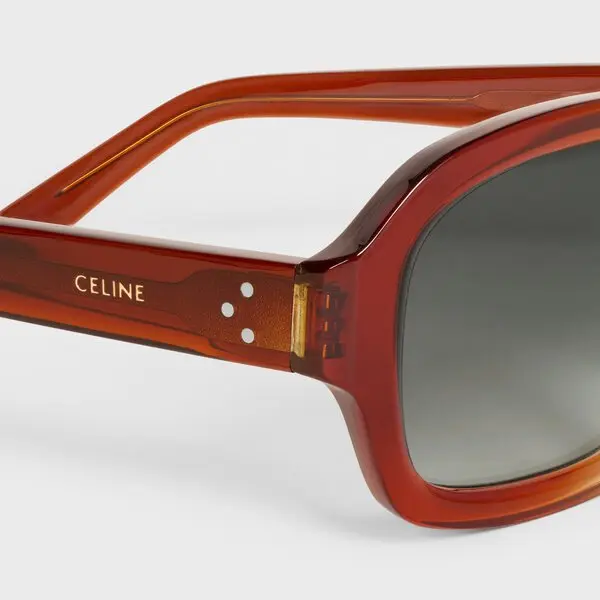 Celine Acetate 62 Sunglasses - Gray