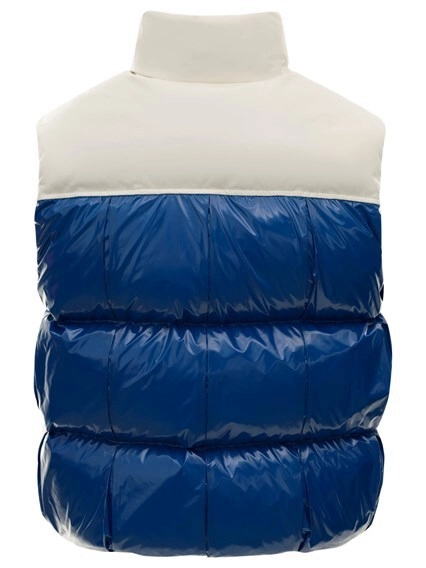 Bottega Veneta Zipper Quilted Vest - Blue