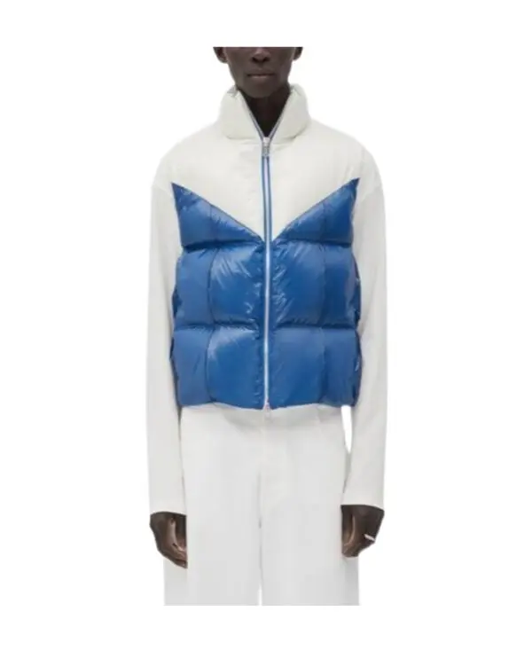 Bottega Veneta Zipper Quilted Vest - Blue