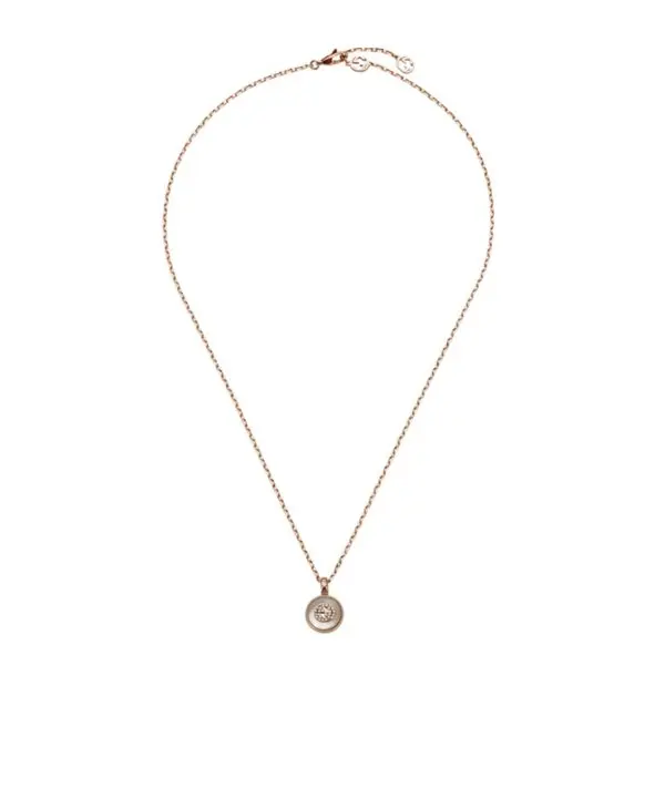 Gucci Interlocking 18k Diamond Necklace - Yellow