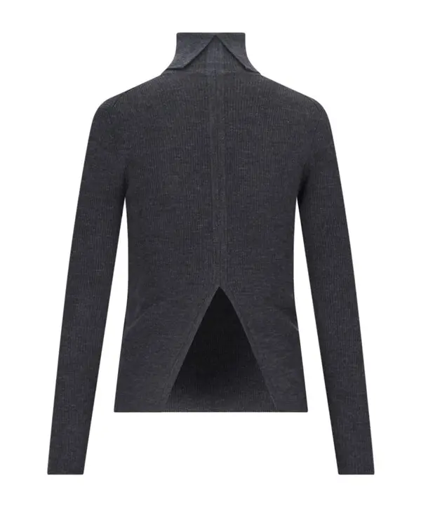 P.a.r.o.s.h Ribbed Turtleneck Sweater With Back Slit