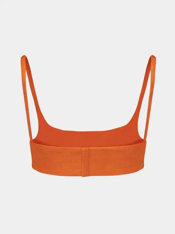 Gucci Gg Gabardine Crop Top