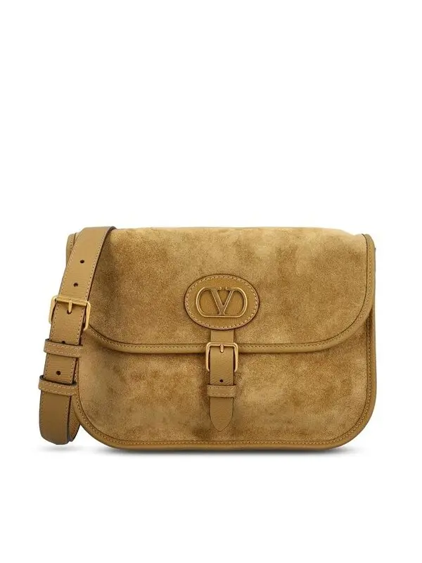 Valentino Garavani Antibes Suede Shoulder Bag - Brown