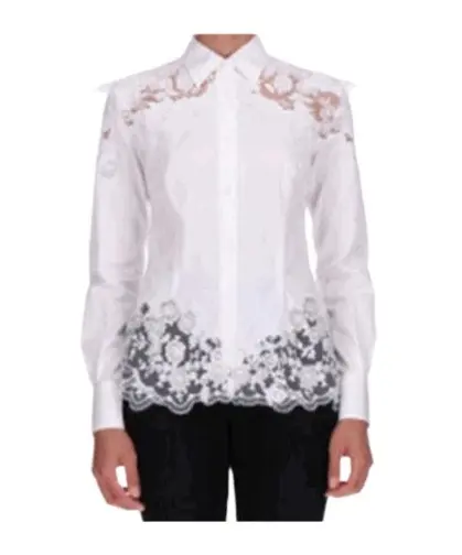 Ermanno Scervino Lace-detail Shirt - White