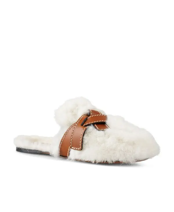 Loewe Gate Shearling Mule