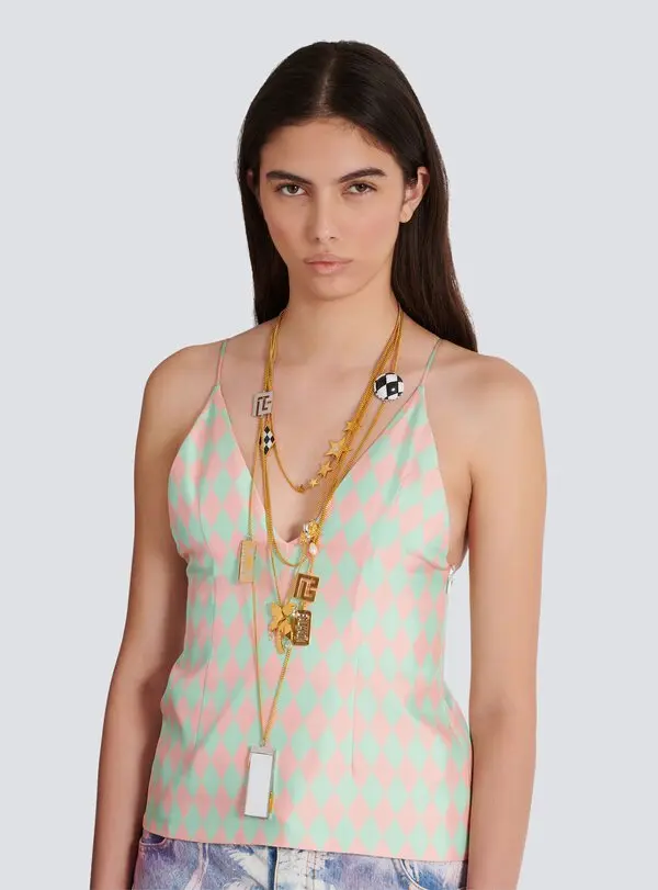 Balmain Long Miami Pendant Necklace