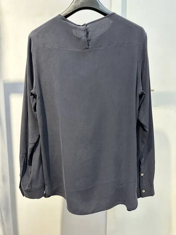 Max Mara Long-sleeved Shirt With Logo Detail - No
