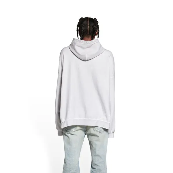 Balenciaga Graphic Printed Long Sleeve Hoodie