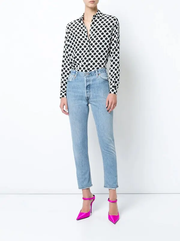 RE/DONE High-rise Cropped Jeans