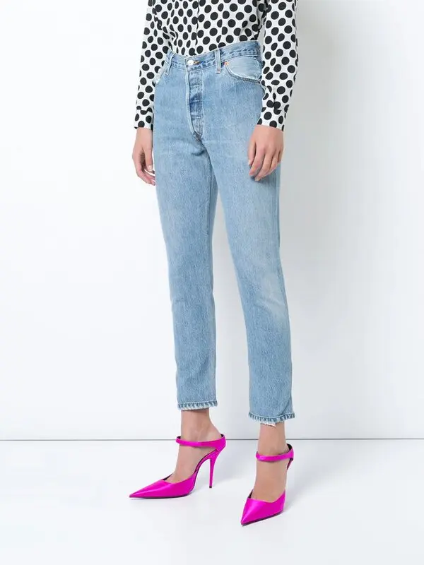 RE/DONE High-rise Cropped Jeans