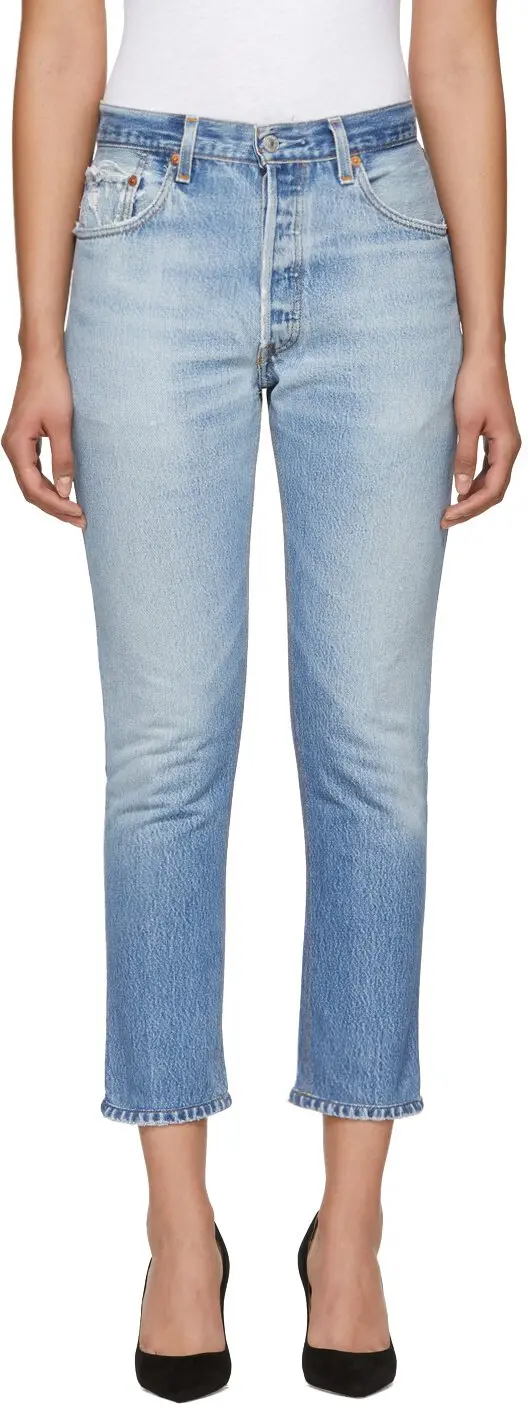 RE/DONE High-rise Cropped Jeans